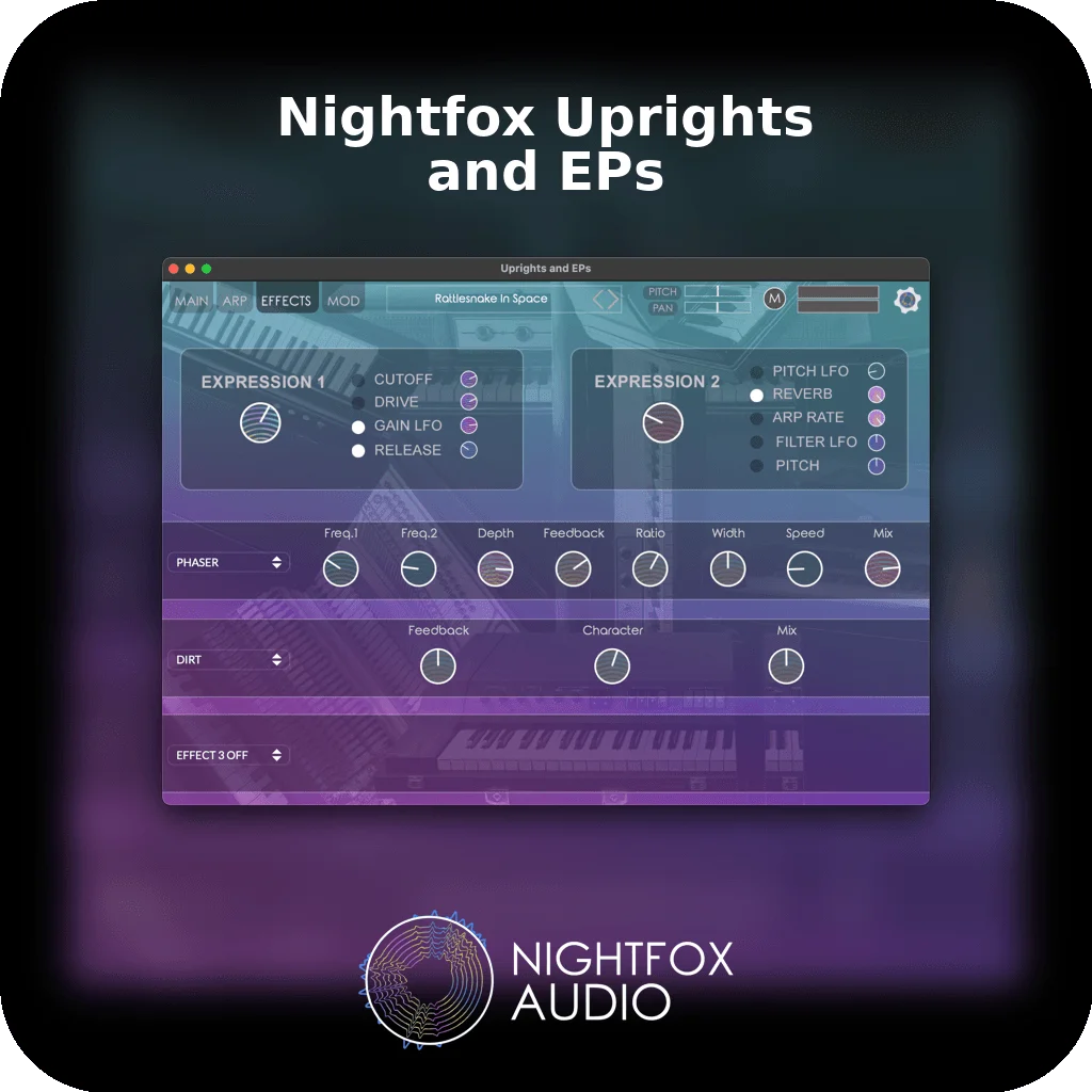 Nightfox Uprights and EPs | Bound Plugins